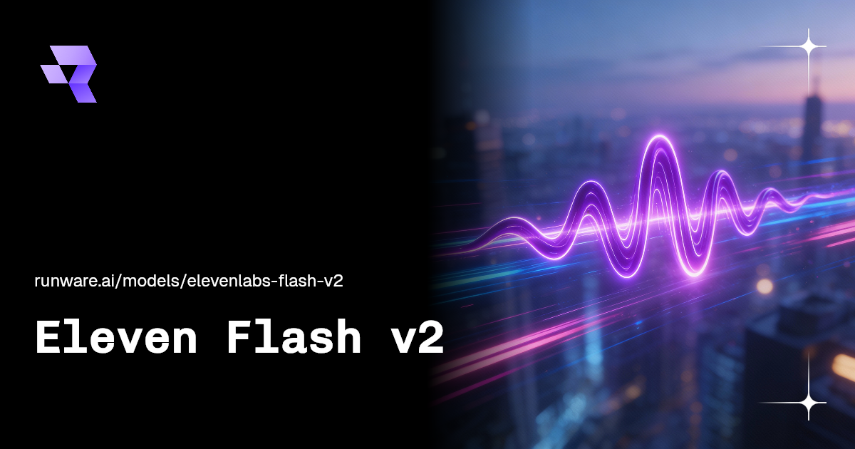 Eleven Flash v2 AI Audio Generator | Runware