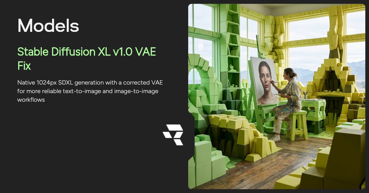 Stable Diffusion XL v1.0 VAE Fix AI Image Generator | Runware